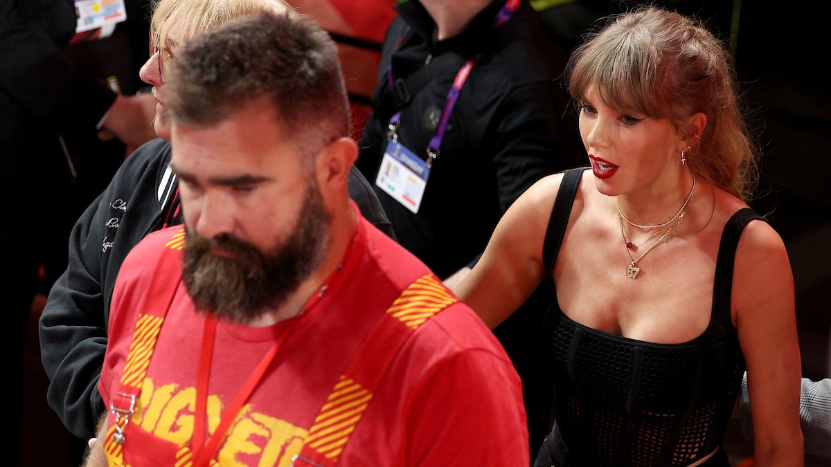 Taylor Swift recalls Jason Kelce having 'moment' before meeting members ...