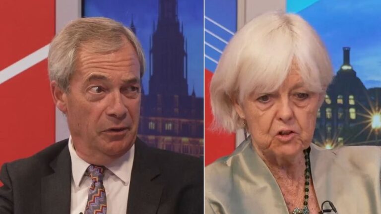 Nigel Farage snaps at GB News guest defending Labour's migrant returns ...